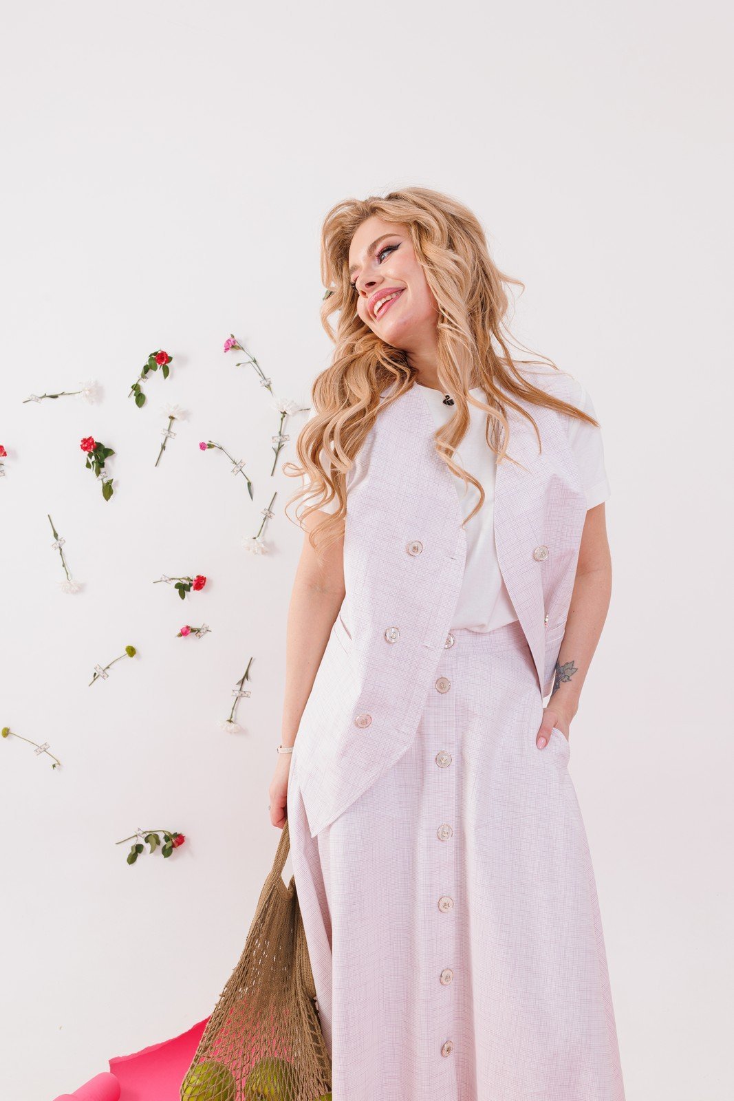 Костюм с юбкой 350-2 NikVa купить в интернет магазине Велесмода